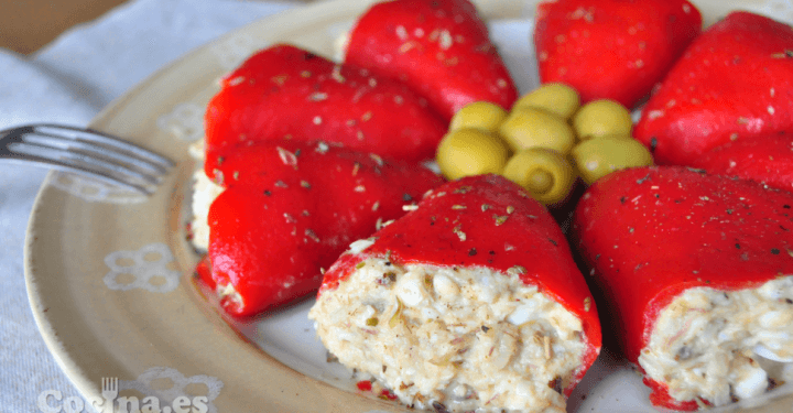 Pimientos del piquillo rellenos fríos | Cocina.es Pimientos del piquillo rellenos fríos | Cocina.es