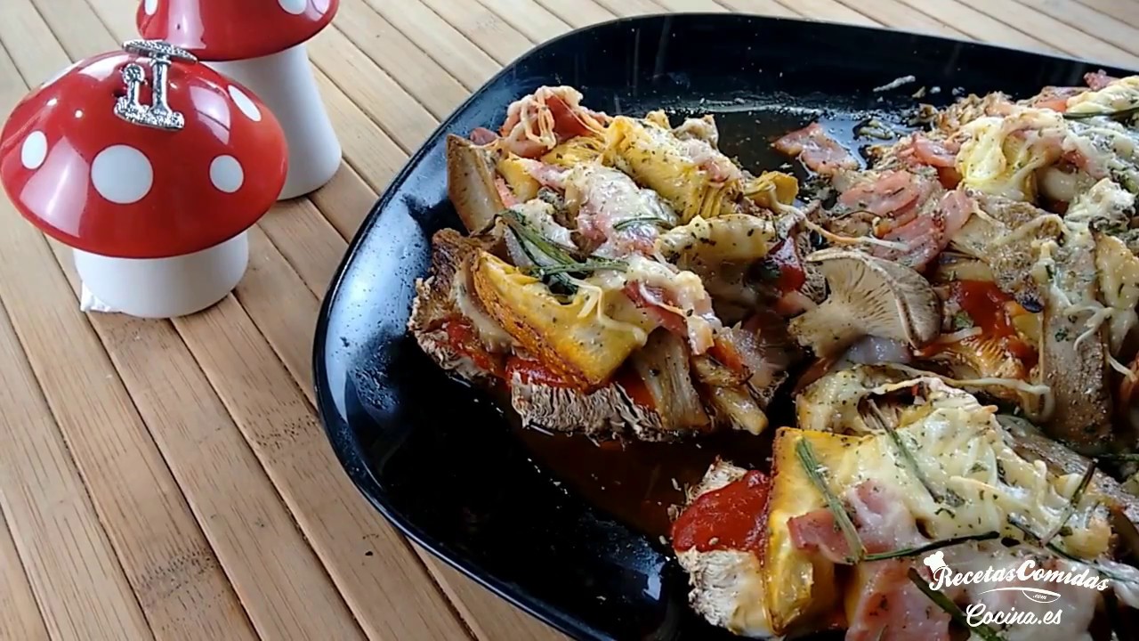 Receta: Setas Pizza - Cocina.es